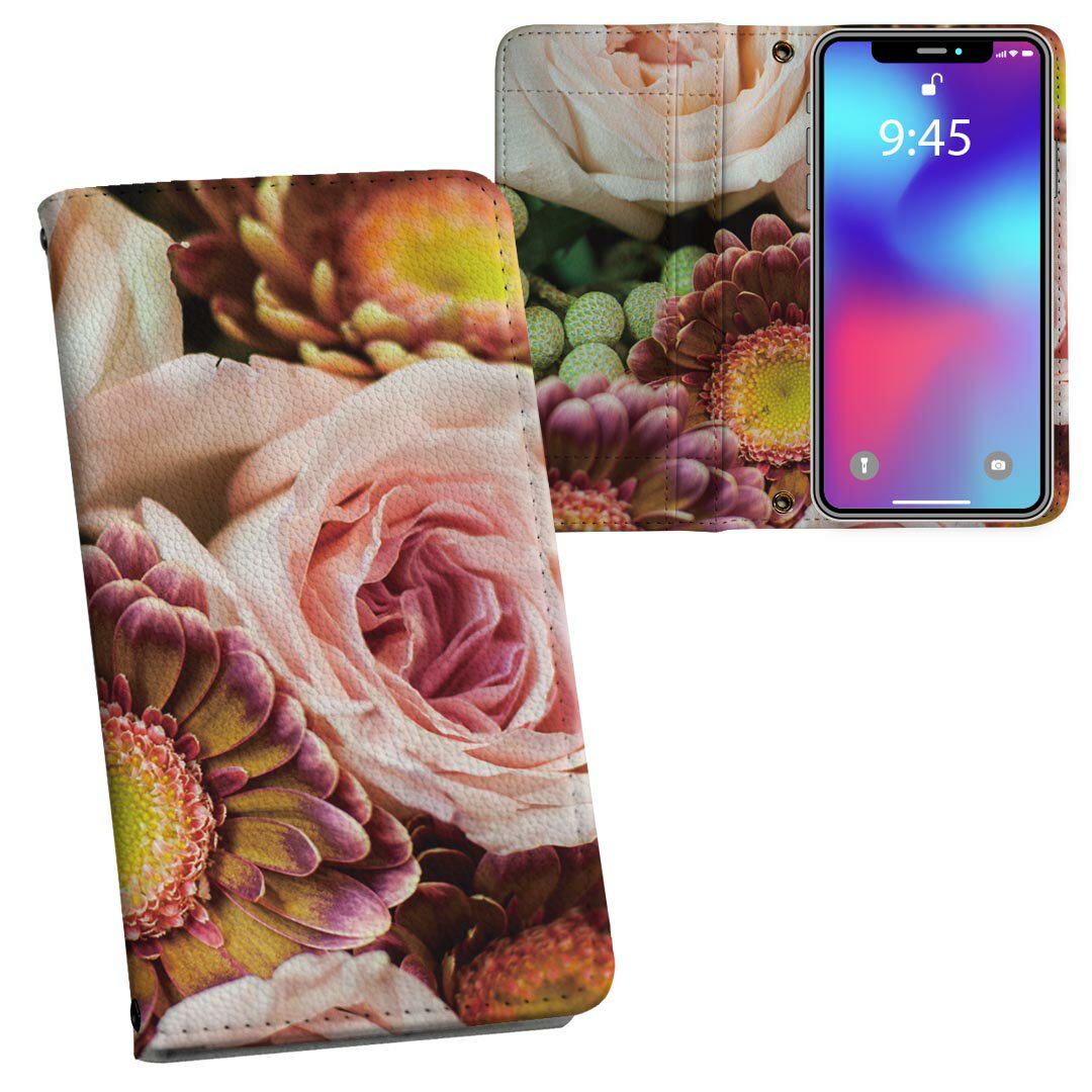 商品特徴・シームレスな両面フルデザイン、開いた時も内側のデザインが楽しめます・素材には高品質の人工革を貼った、しっかり厚みのあるタイプ・内側にはスマホを装着するケースが付属・機種専用のカメラホール仕様でケースを装着したままの撮影が可能・ワン...