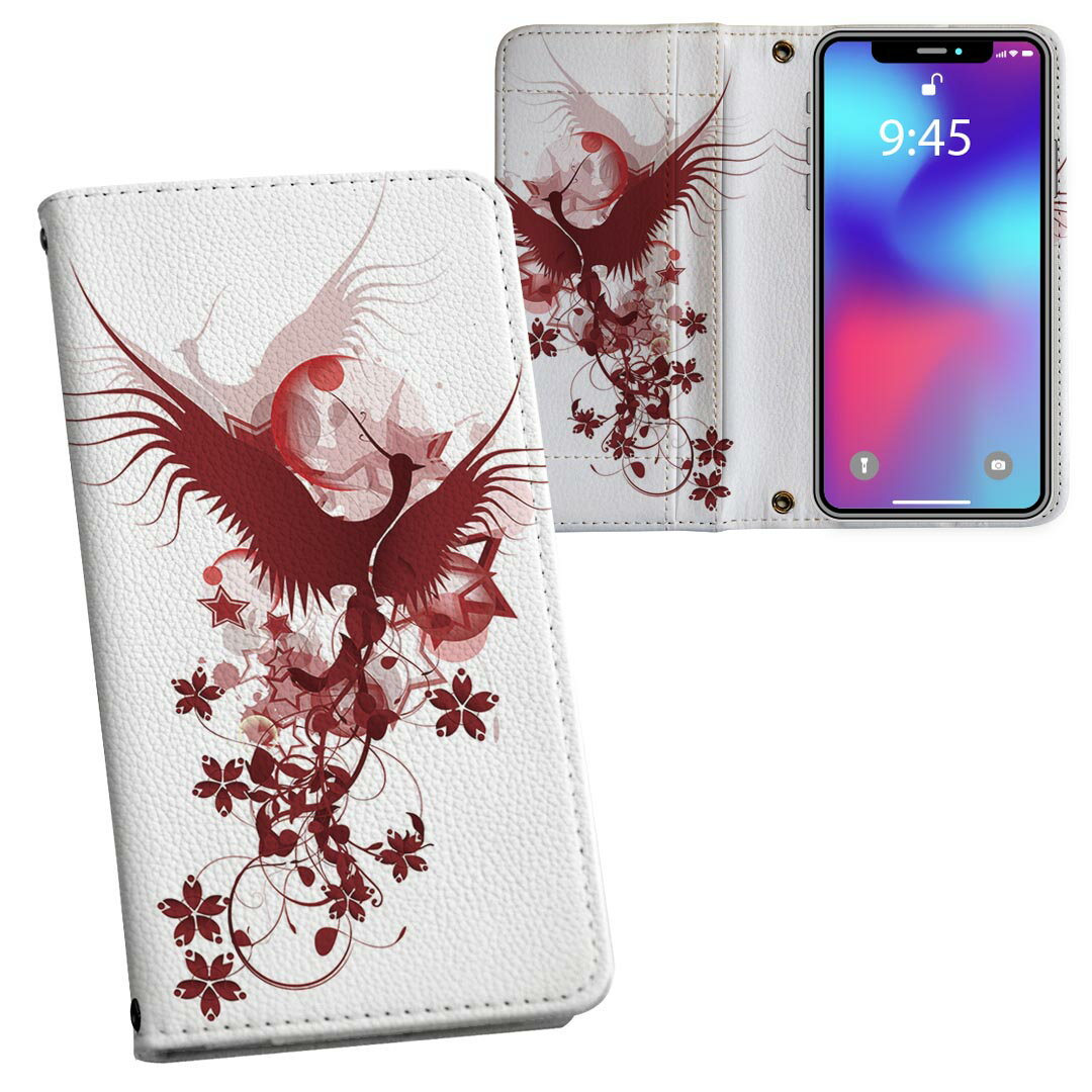 商品特徴・シームレスな両面フルデザイン、開いた時も内側のデザインが楽しめます・素材には高品質の人工革を貼った、しっかり厚みのあるタイプ・内側にはスマホを装着するケースが付属・機種専用のカメラホール仕様でケースを装着したままの撮影が可能・ワン...