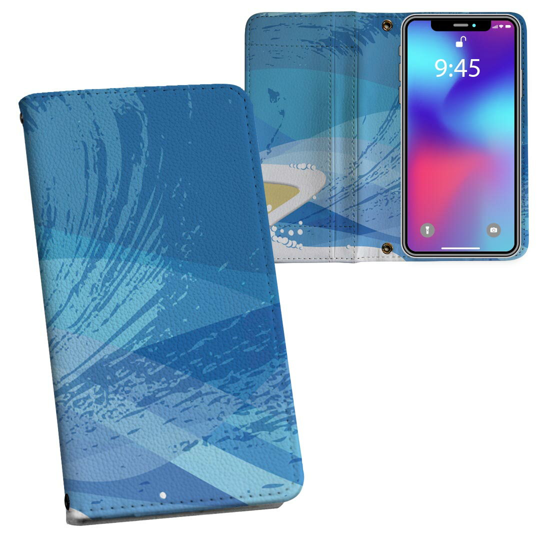 商品特徴・シームレスな両面フルデザイン、開いた時も内側のデザインが楽しめます・素材には高品質の人工革を貼った、しっかり厚みのあるタイプ・内側にはスマホを装着するケースが付属・機種専用のカメラホール仕様でケースを装着したままの撮影が可能・ワン...