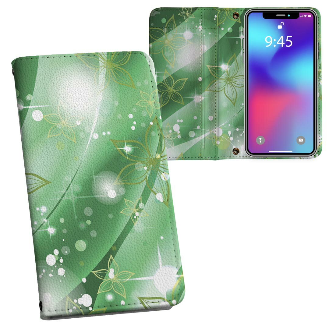 商品特徴・シームレスな両面フルデザイン、開いた時も内側のデザインが楽しめます・素材には高品質の人工革を貼った、しっかり厚みのあるタイプ・内側にはスマホを装着するケースが付属・機種専用のカメラホール仕様でケースを装着したままの撮影が可能・ワン...