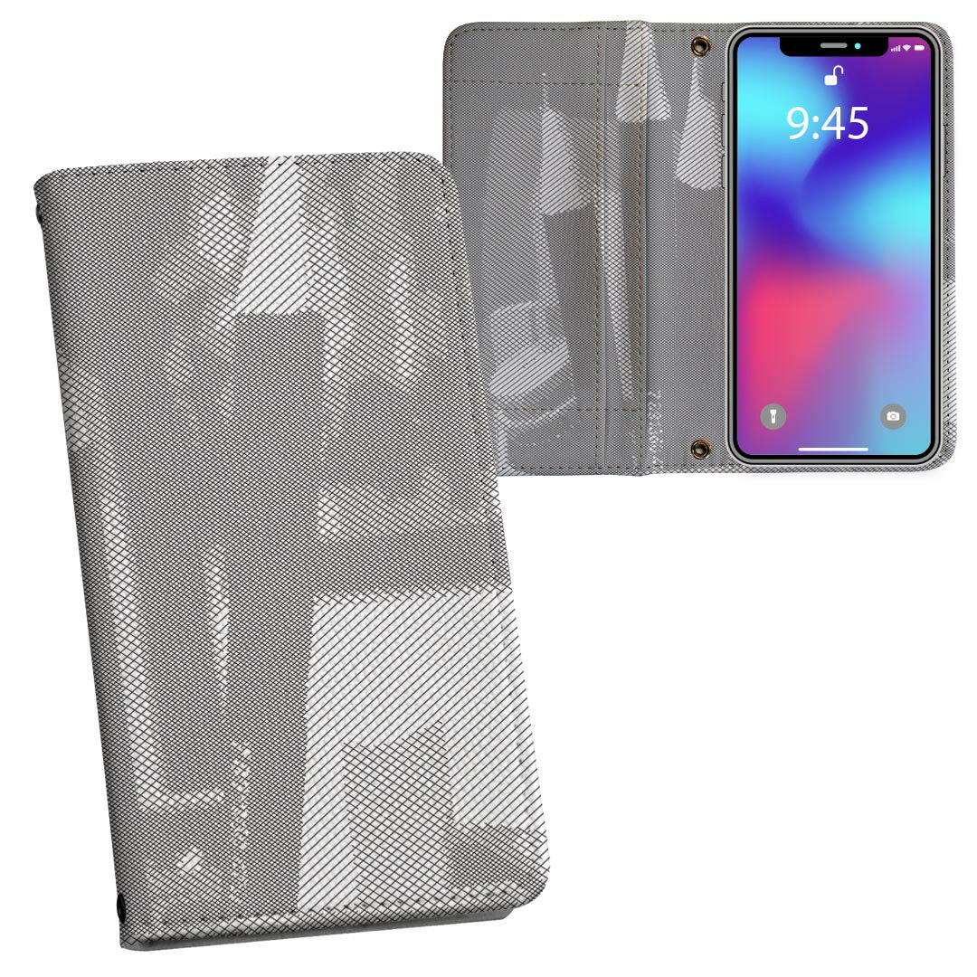 商品特徴・シームレスな全面デザイン（内側は落ち着いたオフホワイト）・外側は高品質の人工革を使用・内側にはスマホを装着するケースが付属・機種専用のカメラホール仕様でケースを装着したままの撮影が可能・ワンセグや動画の視聴に便利な横置きスタンド機...