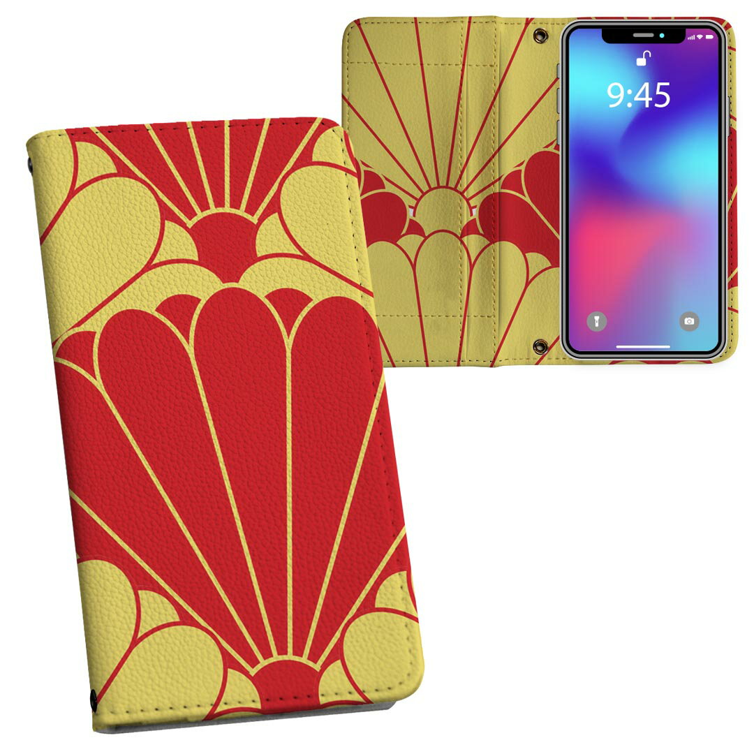 商品特徴・シームレスな両面フルデザイン、開いた時も内側のデザインが楽しめます・素材には高品質の人工革を貼った、しっかり厚みのあるタイプ・内側にはスマホを装着するケースが付属・機種専用のカメラホール仕様でケースを装着したままの撮影が可能・ワン...