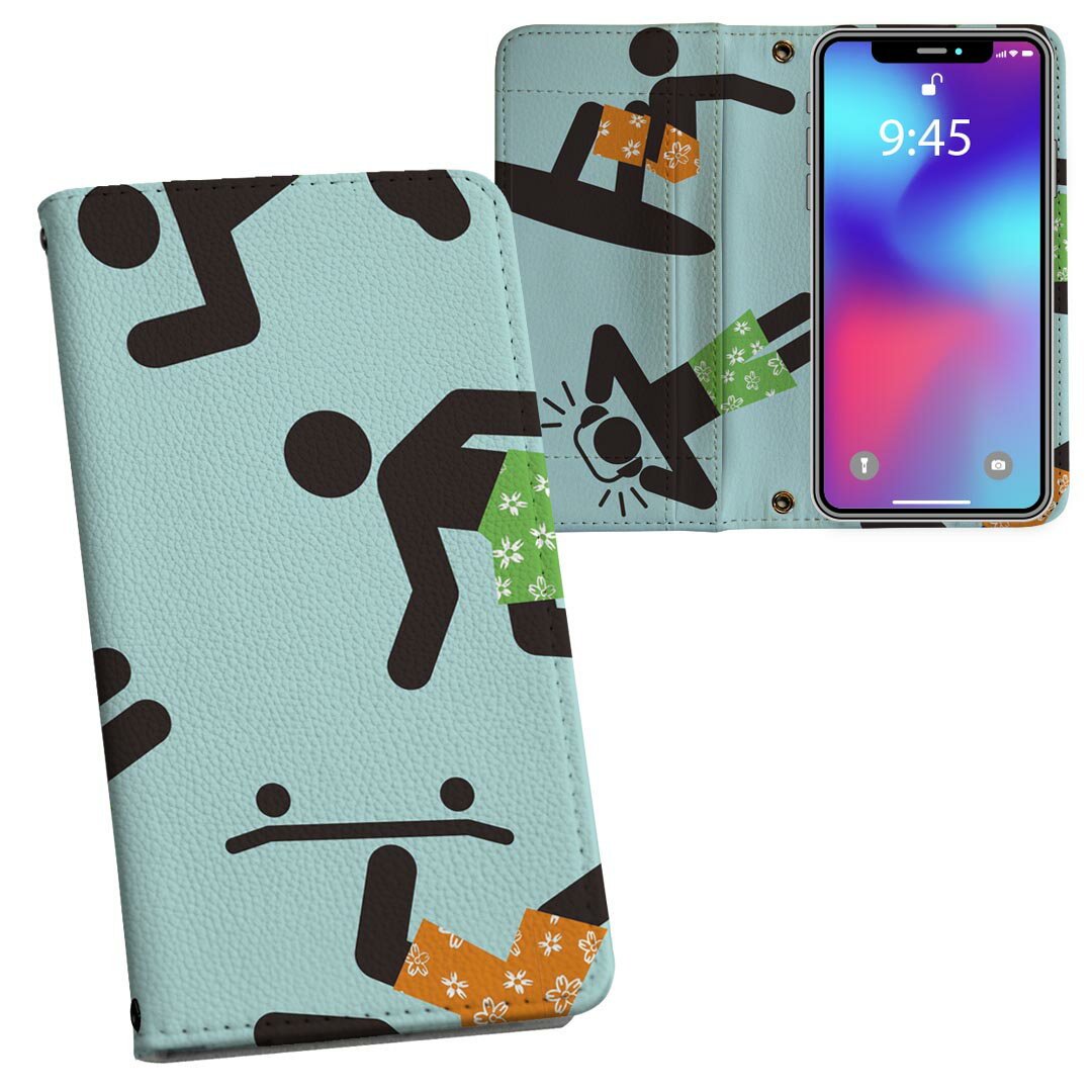 商品特徴・シームレスな両面フルデザイン、開いた時も内側のデザインが楽しめます・素材には高品質の人工革を貼った、しっかり厚みのあるタイプ・内側にはスマホを装着するケースが付属・機種専用のカメラホール仕様でケースを装着したままの撮影が可能・ワン...