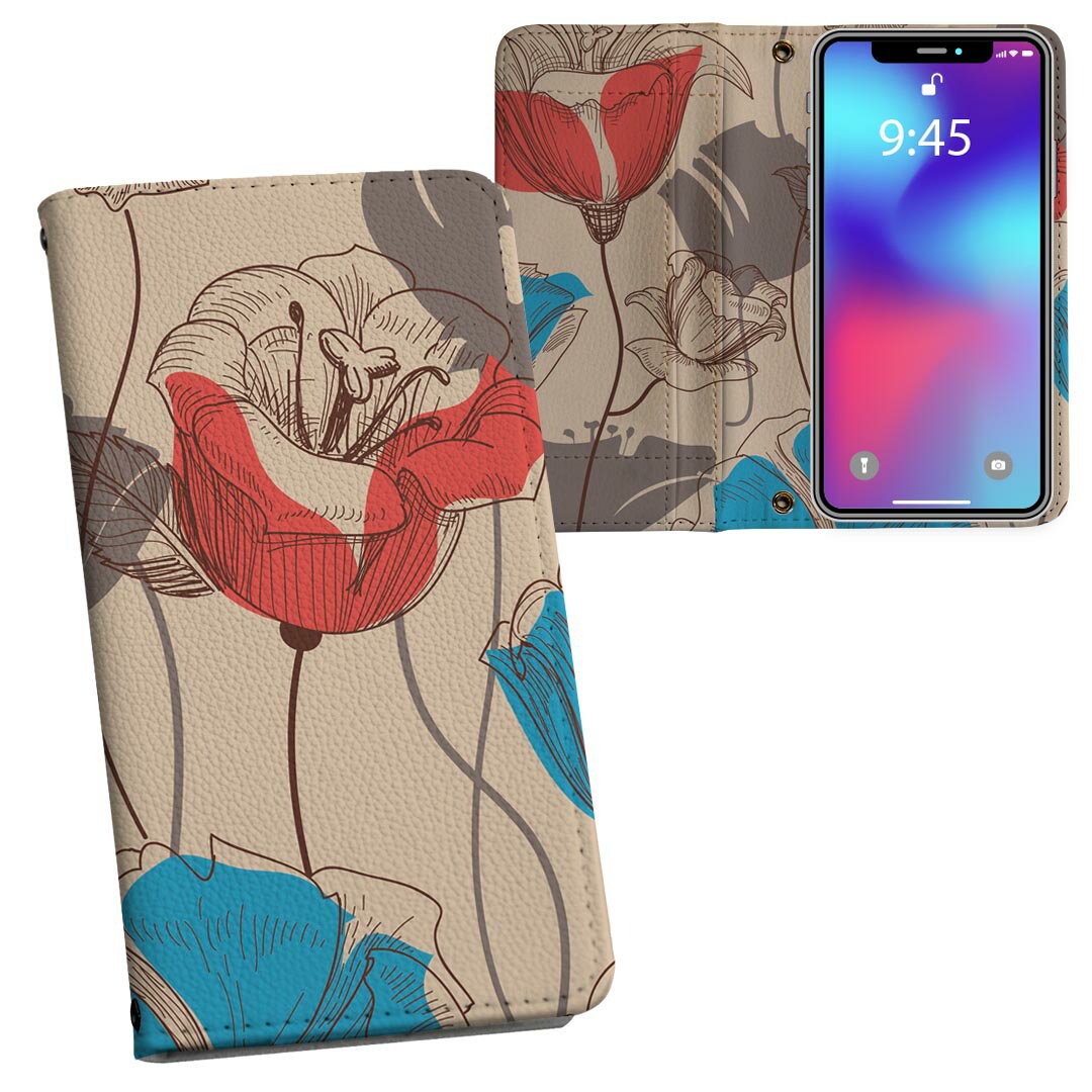 商品特徴・シームレスな両面フルデザイン、開いた時も内側のデザインが楽しめます・素材には高品質の人工革を貼った、しっかり厚みのあるタイプ・内側にはスマホを装着するケースが付属・機種専用のカメラホール仕様でケースを装着したままの撮影が可能・ワン...