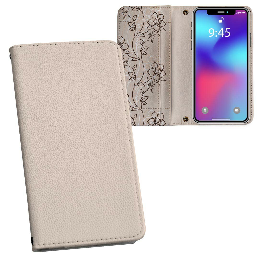 商品特徴・シームレスな両面フルデザイン、開いた時も内側のデザインが楽しめます・素材には高品質の人工革を貼った、しっかり厚みのあるタイプ・内側にはスマホを装着するケースが付属・機種専用のカメラホール仕様でケースを装着したままの撮影が可能・ワン...