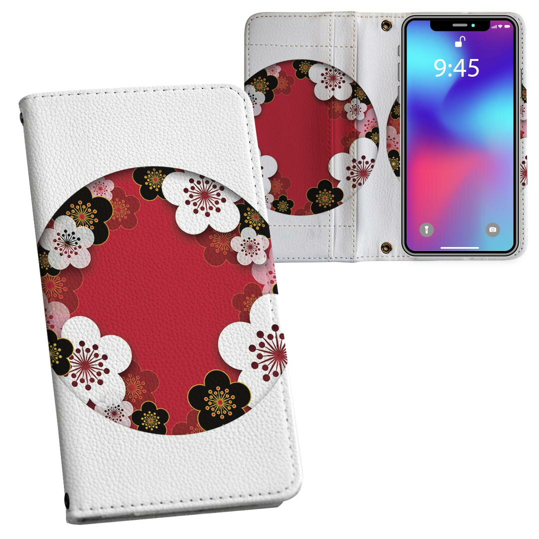 商品特徴・シームレスな両面フルデザイン、開いた時も内側のデザインが楽しめます・素材には高品質の人工革を貼った、しっかり厚みのあるタイプ・内側にはスマホを装着するケースが付属・機種専用のカメラホール仕様でケースを装着したままの撮影が可能・ワン...