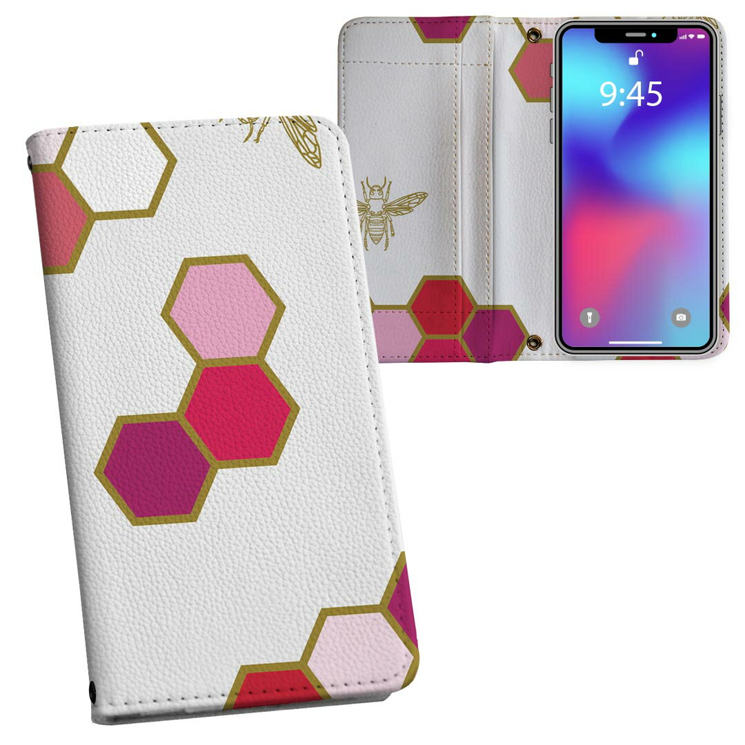 商品特徴・シームレスな両面フルデザイン、開いた時も内側のデザインが楽しめます・素材には高品質の人工革を貼った、しっかり厚みのあるタイプ・内側にはスマホを装着するケースが付属・機種専用のカメラホール仕様でケースを装着したままの撮影が可能・ワン...