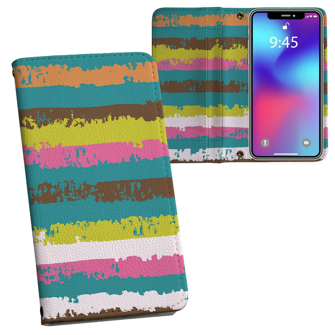 商品特徴・シームレスな両面フルデザイン、開いた時も内側のデザインが楽しめます・素材には高品質の人工革を貼った、しっかり厚みのあるタイプ・内側にはスマホを装着するケースが付属・機種専用のカメラホール仕様でケースを装着したままの撮影が可能・ワン...