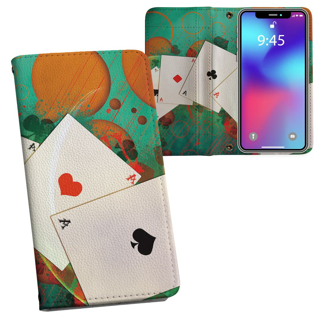 商品特徴・シームレスな両面フルデザイン、開いた時も内側のデザインが楽しめます・素材には高品質の人工革を貼った、しっかり厚みのあるタイプ・内側にはスマホを装着するケースが付属・機種専用のカメラホール仕様でケースを装着したままの撮影が可能・ワン...