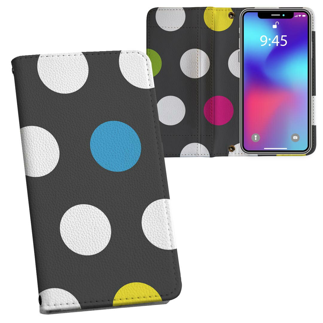 商品特徴・シームレスな両面フルデザイン、開いた時も内側のデザインが楽しめます・素材には高品質の人工革を貼った、しっかり厚みのあるタイプ・内側にはスマホを装着するケースが付属・機種専用のカメラホール仕様でケースを装着したままの撮影が可能・ワン...