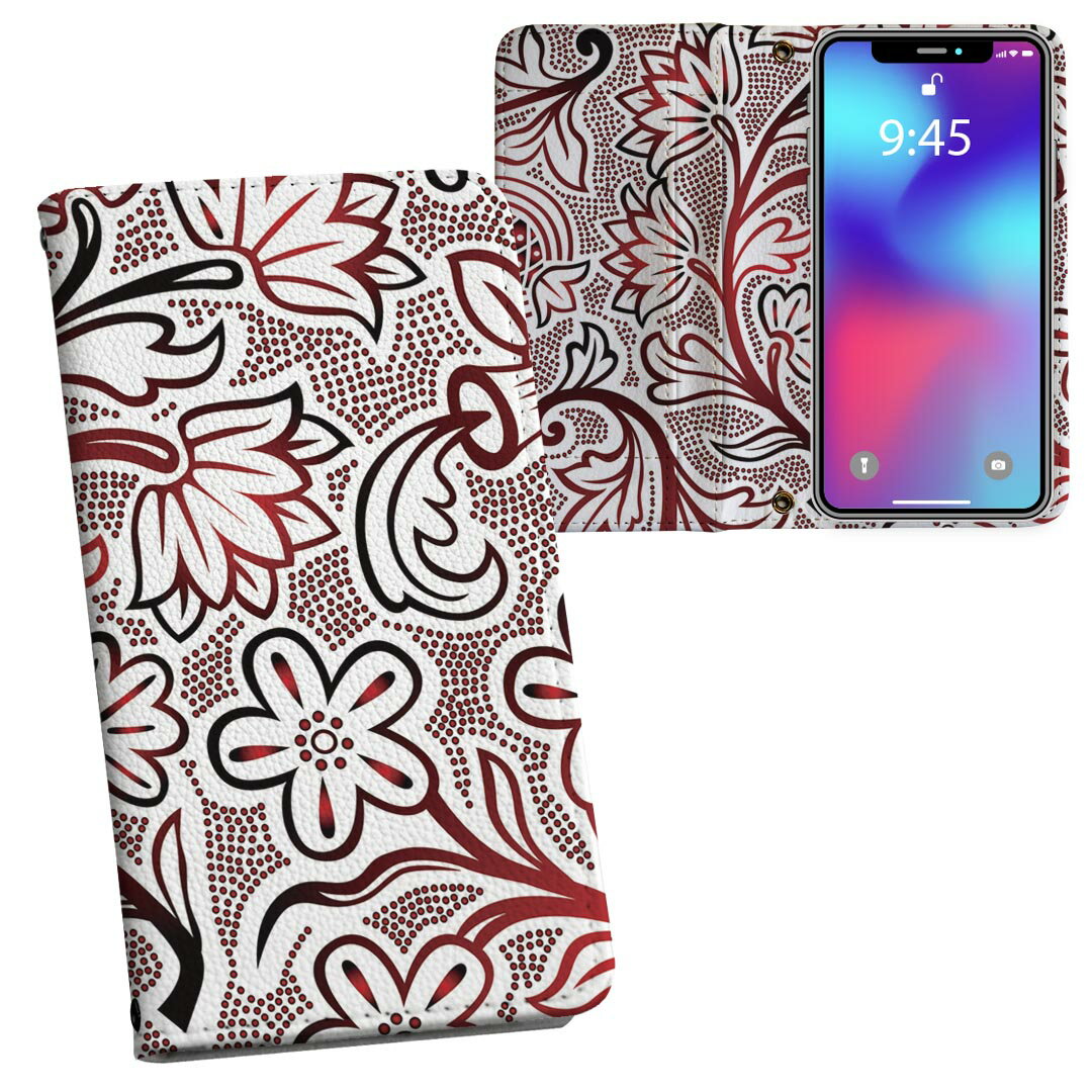 商品特徴・シームレスな両面フルデザイン、開いた時も内側のデザインが楽しめます・素材には高品質の人工革を貼った、しっかり厚みのあるタイプ・内側にはスマホを装着するケースが付属・機種専用のカメラホール仕様でケースを装着したままの撮影が可能・ワン...