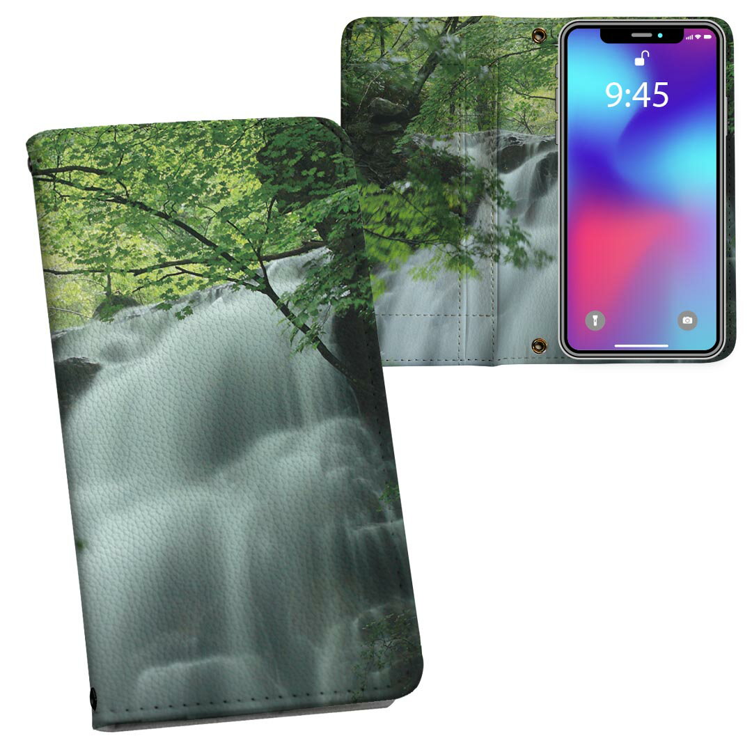 商品特徴・シームレスな両面フルデザイン、開いた時も内側のデザインが楽しめます・素材には高品質の人工革を貼った、しっかり厚みのあるタイプ・内側にはスマホを装着するケースが付属・機種専用のカメラホール仕様でケースを装着したままの撮影が可能・ワン...