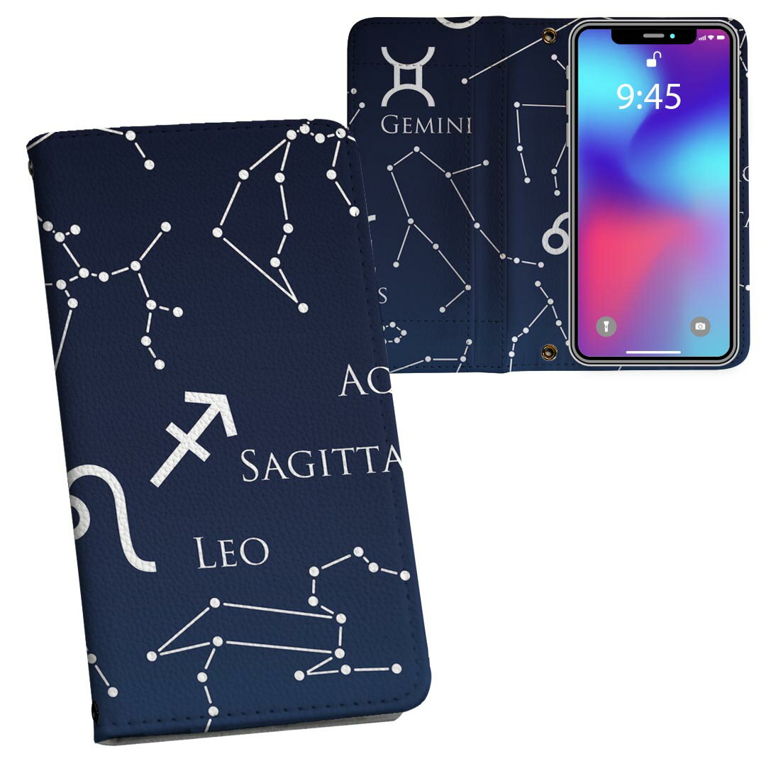 商品特徴・シームレスな両面フルデザイン、開いた時も内側のデザインが楽しめます・素材には高品質の人工革を貼った、しっかり厚みのあるタイプ・内側にはスマホを装着するケースが付属・機種専用のカメラホール仕様でケースを装着したままの撮影が可能・ワン...