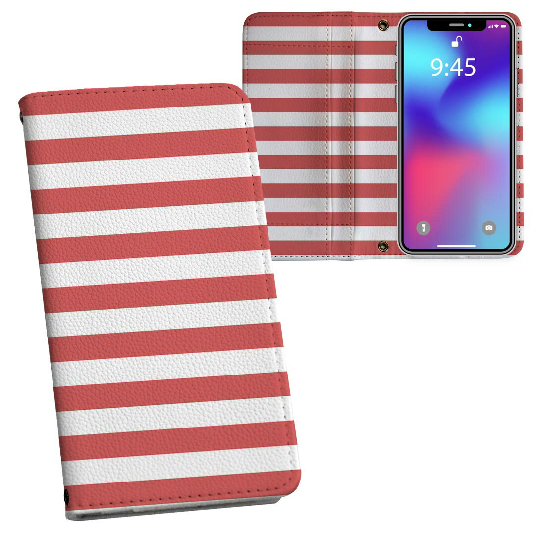 商品特徴・シームレスな両面フルデザイン、開いた時も内側のデザインが楽しめます・素材には高品質の人工革を貼った、しっかり厚みのあるタイプ・内側にはスマホを装着するケースが付属・機種専用のカメラホール仕様でケースを装着したままの撮影が可能・ワン...