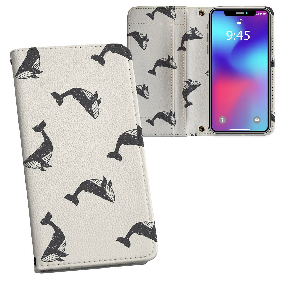 商品特徴・シームレスな両面フルデザイン、開いた時も内側のデザインが楽しめます・素材には高品質の人工革を貼った、しっかり厚みのあるタイプ・内側にはスマホを装着するケースが付属・機種専用のカメラホール仕様でケースを装着したままの撮影が可能・ワン...