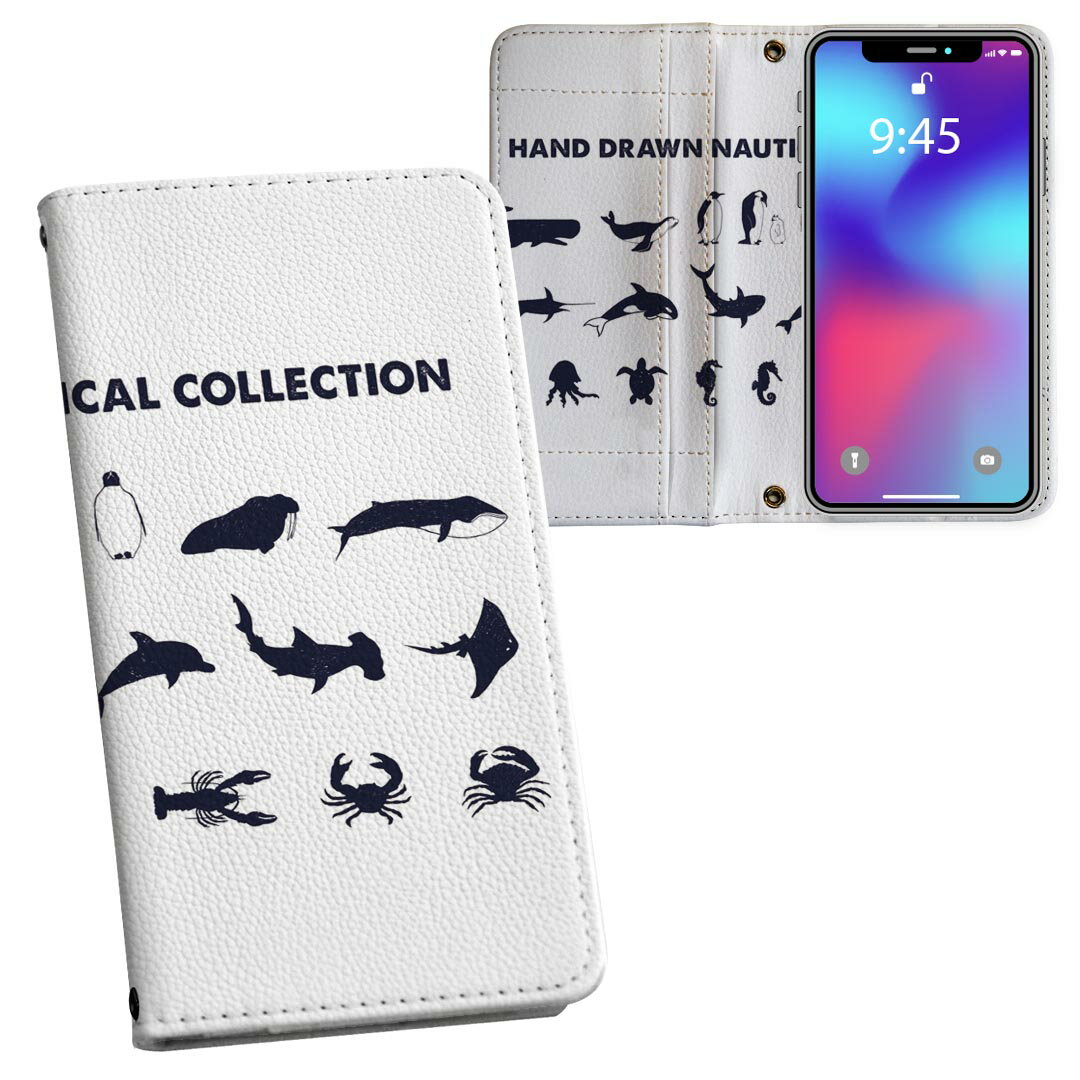 商品特徴・シームレスな両面フルデザイン、開いた時も内側のデザインが楽しめます・素材には高品質の人工革を貼った、しっかり厚みのあるタイプ・内側にはスマホを装着するケースが付属・機種専用のカメラホール仕様でケースを装着したままの撮影が可能・ワン...