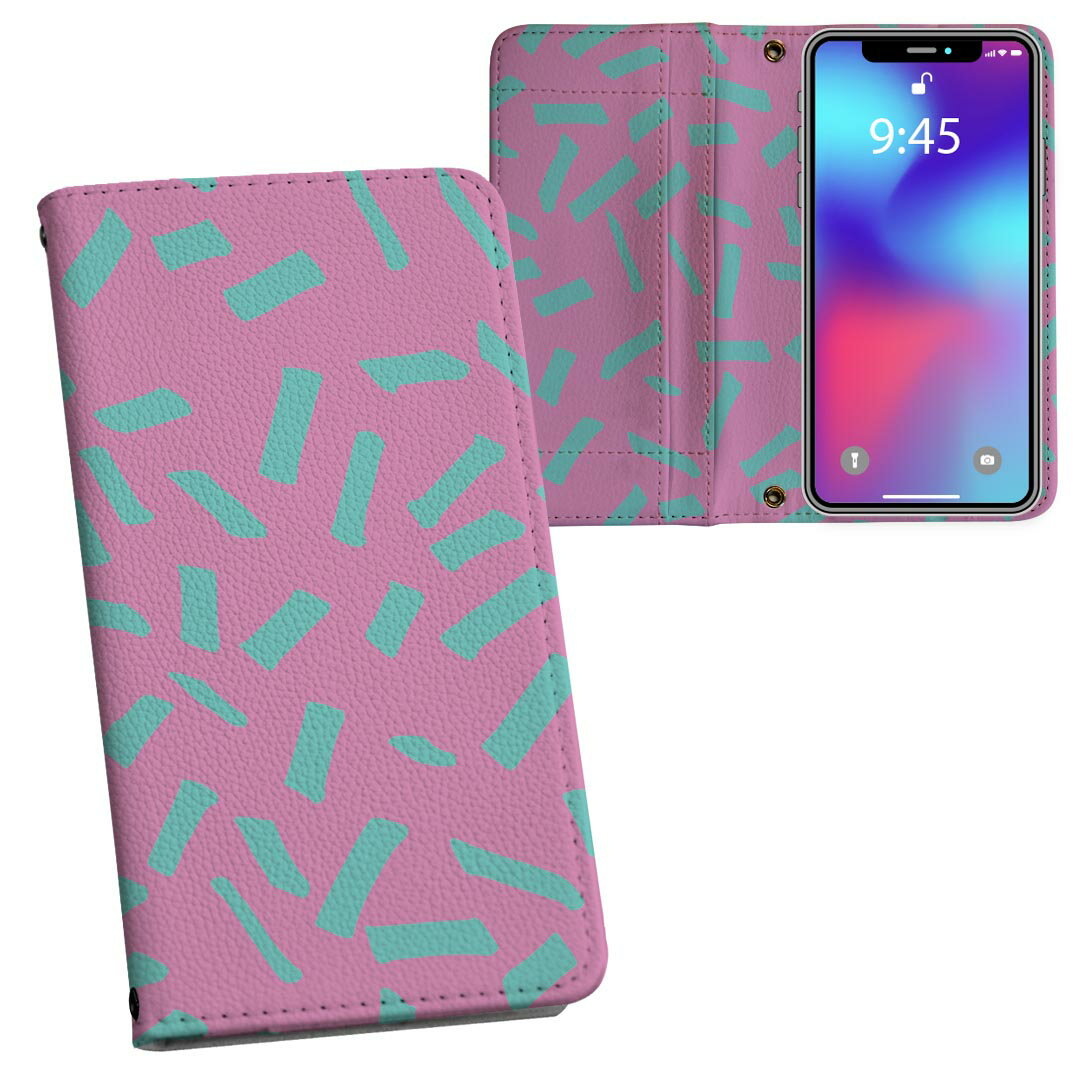 商品特徴・シームレスな両面フルデザイン、開いた時も内側のデザインが楽しめます・素材には高品質の人工革を貼った、しっかり厚みのあるタイプ・内側にはスマホを装着するケースが付属・機種専用のカメラホール仕様でケースを装着したままの撮影が可能・ワン...