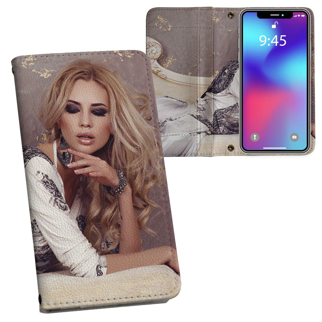 商品特徴・シームレスな両面フルデザイン、開いた時も内側のデザインが楽しめます・素材には高品質の人工革を貼った、しっかり厚みのあるタイプ・内側にはスマホを装着するケースが付属・機種専用のカメラホール仕様でケースを装着したままの撮影が可能・ワン...