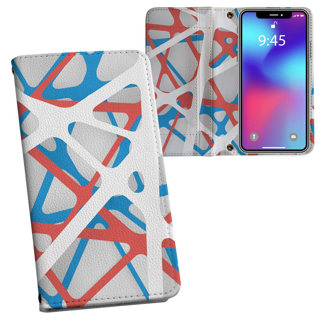 商品特徴・シームレスな両面フルデザイン、開いた時も内側のデザインが楽しめます・素材には高品質の人工革を貼った、しっかり厚みのあるタイプ・内側にはスマホを装着するケースが付属・機種専用のカメラホール仕様でケースを装着したままの撮影が可能・ワン...