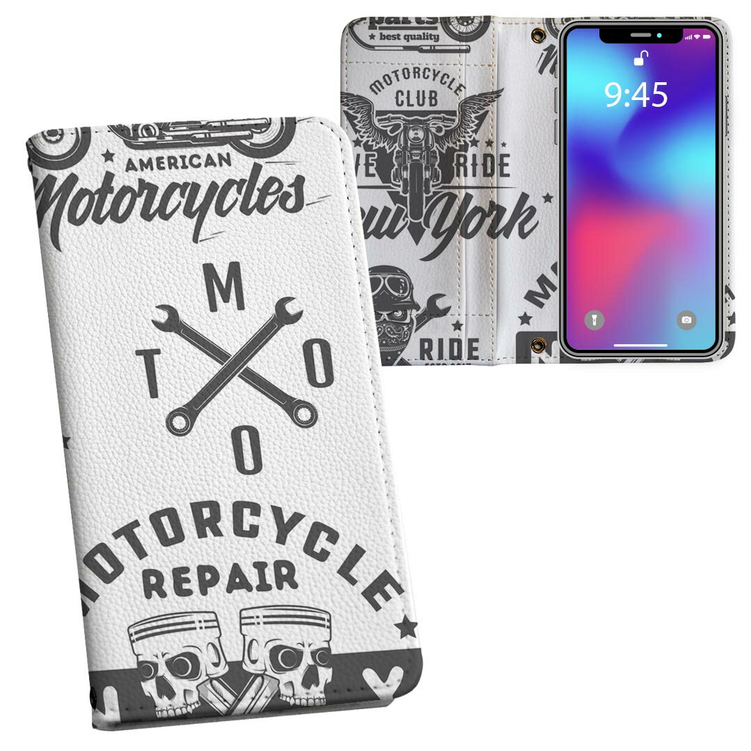 商品特徴・シームレスな両面フルデザイン、開いた時も内側のデザインが楽しめます・素材には高品質の人工革を貼った、しっかり厚みのあるタイプ・内側にはスマホを装着するケースが付属・機種専用のカメラホール仕様でケースを装着したままの撮影が可能・ワン...