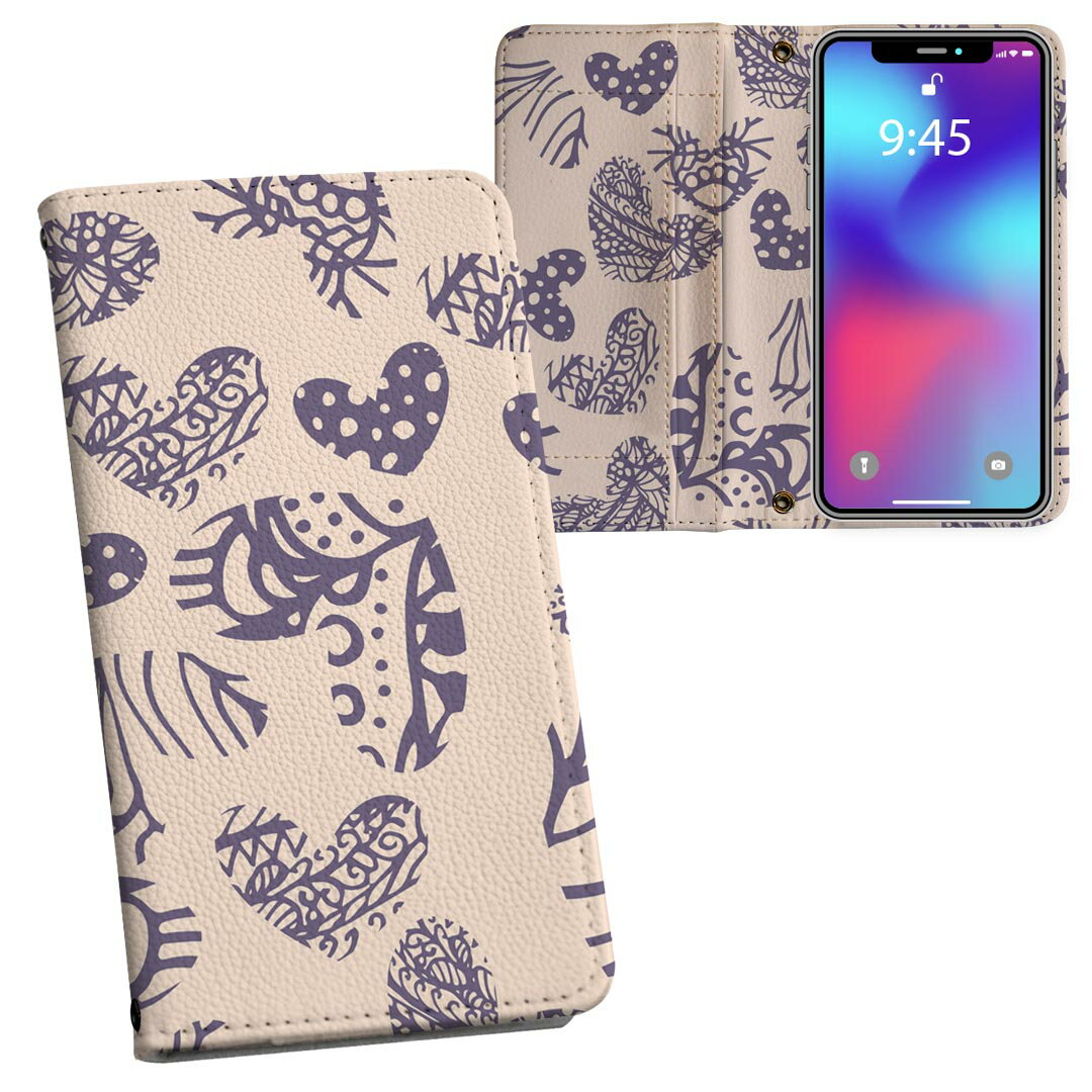 商品特徴・シームレスな両面フルデザイン、開いた時も内側のデザインが楽しめます・素材には高品質の人工革を貼った、しっかり厚みのあるタイプ・内側にはスマホを装着するケースが付属・機種専用のカメラホール仕様でケースを装着したままの撮影が可能・ワン...