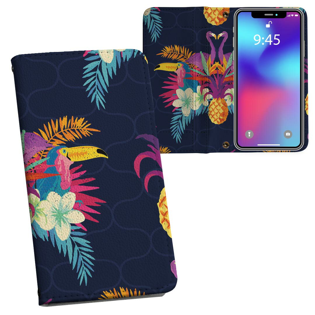 商品特徴・シームレスな両面フルデザイン、開いた時も内側のデザインが楽しめます・素材には高品質の人工革を貼った、しっかり厚みのあるタイプ・内側にはスマホを装着するケースが付属・機種専用のカメラホール仕様でケースを装着したままの撮影が可能・ワン...