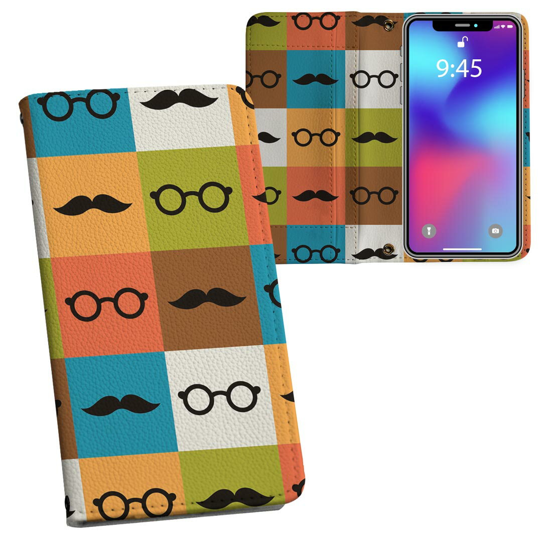 商品特徴・シームレスな両面フルデザイン、開いた時も内側のデザインが楽しめます・素材には高品質の人工革を貼った、しっかり厚みのあるタイプ・内側にはスマホを装着するケースが付属・機種専用のカメラホール仕様でケースを装着したままの撮影が可能・ワン...