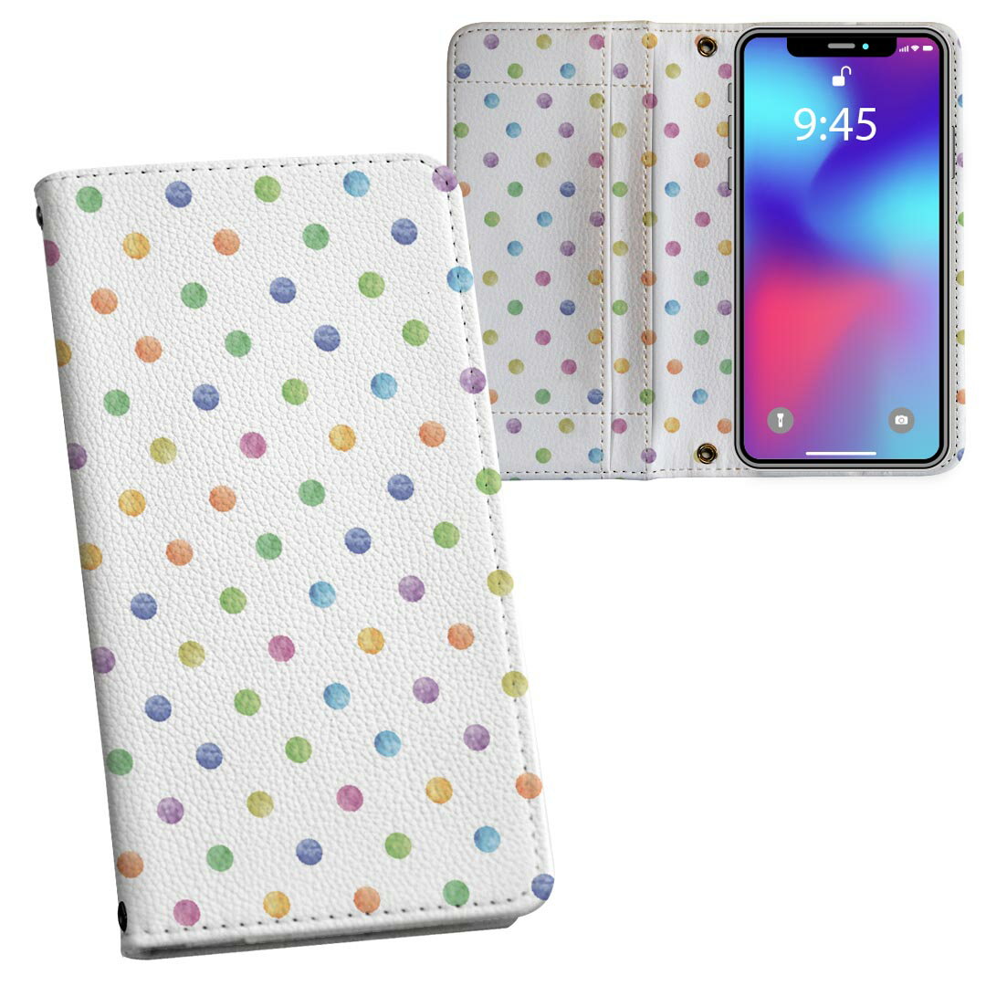 商品特徴・シームレスな両面フルデザイン、開いた時も内側のデザインが楽しめます・素材には高品質の人工革を貼った、しっかり厚みのあるタイプ・内側にはスマホを装着するケースが付属・機種専用のカメラホール仕様でケースを装着したままの撮影が可能・ワン...