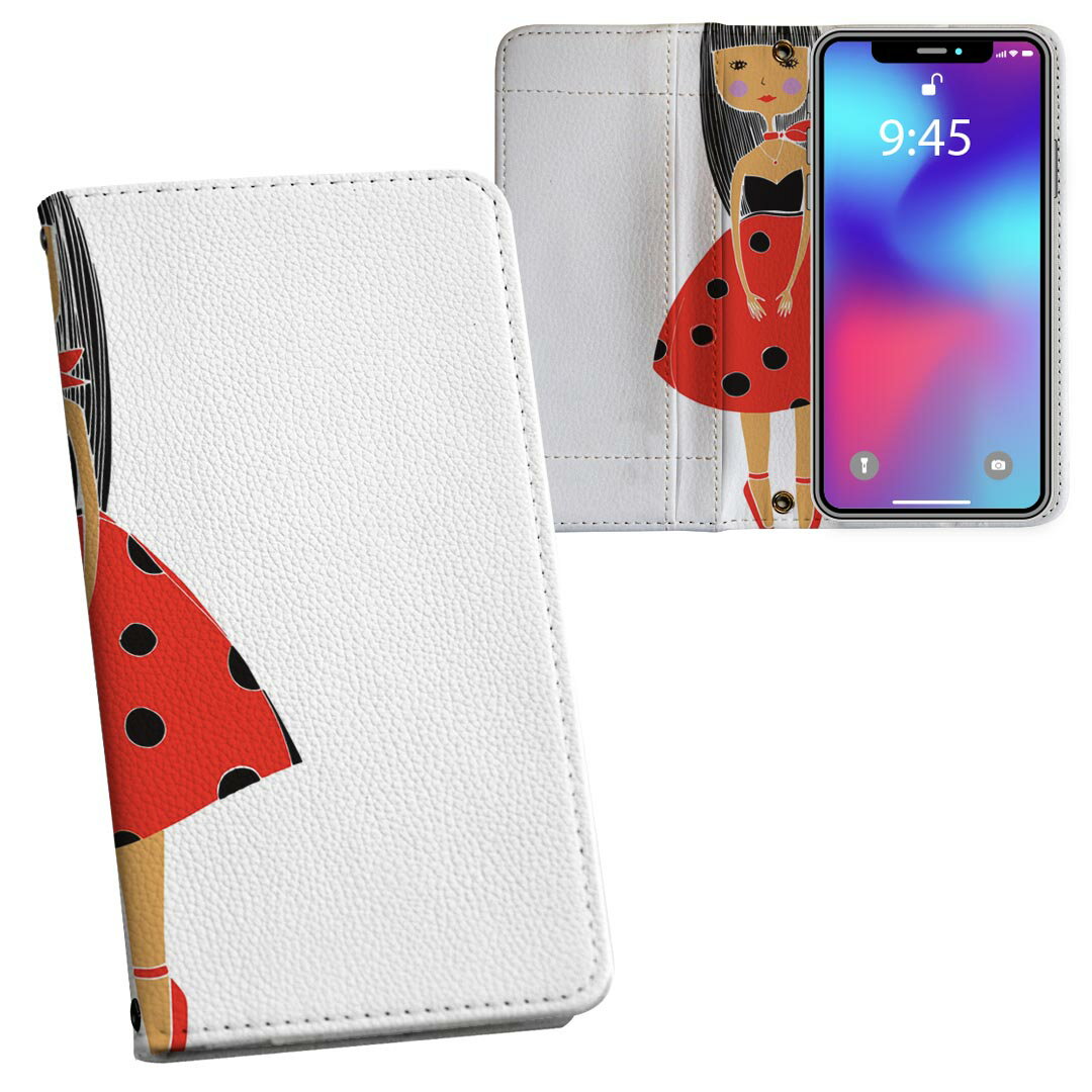 商品特徴・シームレスな両面フルデザイン、開いた時も内側のデザインが楽しめます・素材には高品質の人工革を貼った、しっかり厚みのあるタイプ・内側にはスマホを装着するケースが付属・機種専用のカメラホール仕様でケースを装着したままの撮影が可能・ワン...