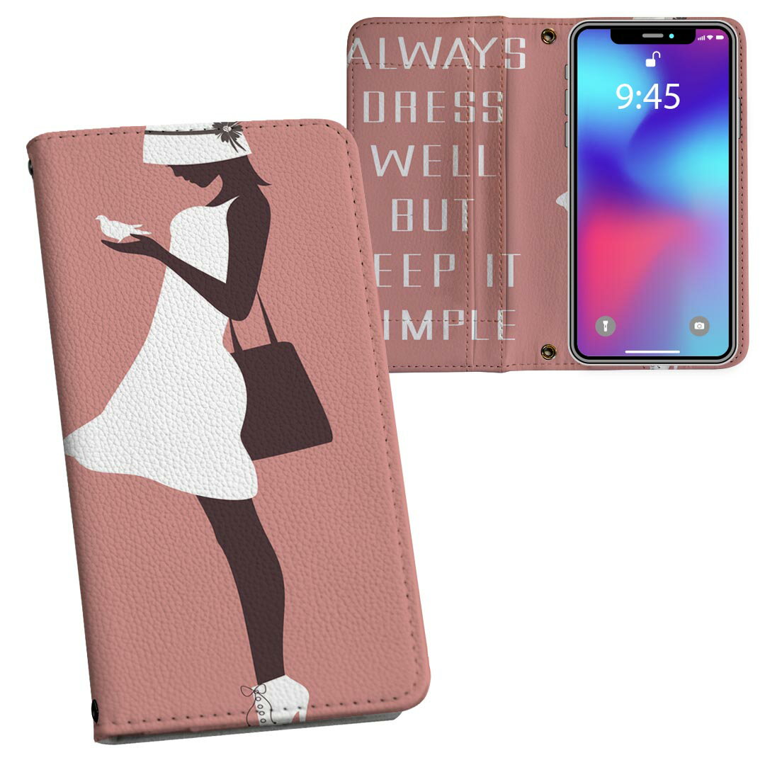 商品特徴・シームレスな両面フルデザイン、開いた時も内側のデザインが楽しめます・素材には高品質の人工革を貼った、しっかり厚みのあるタイプ・内側にはスマホを装着するケースが付属・機種専用のカメラホール仕様でケースを装着したままの撮影が可能・ワン...