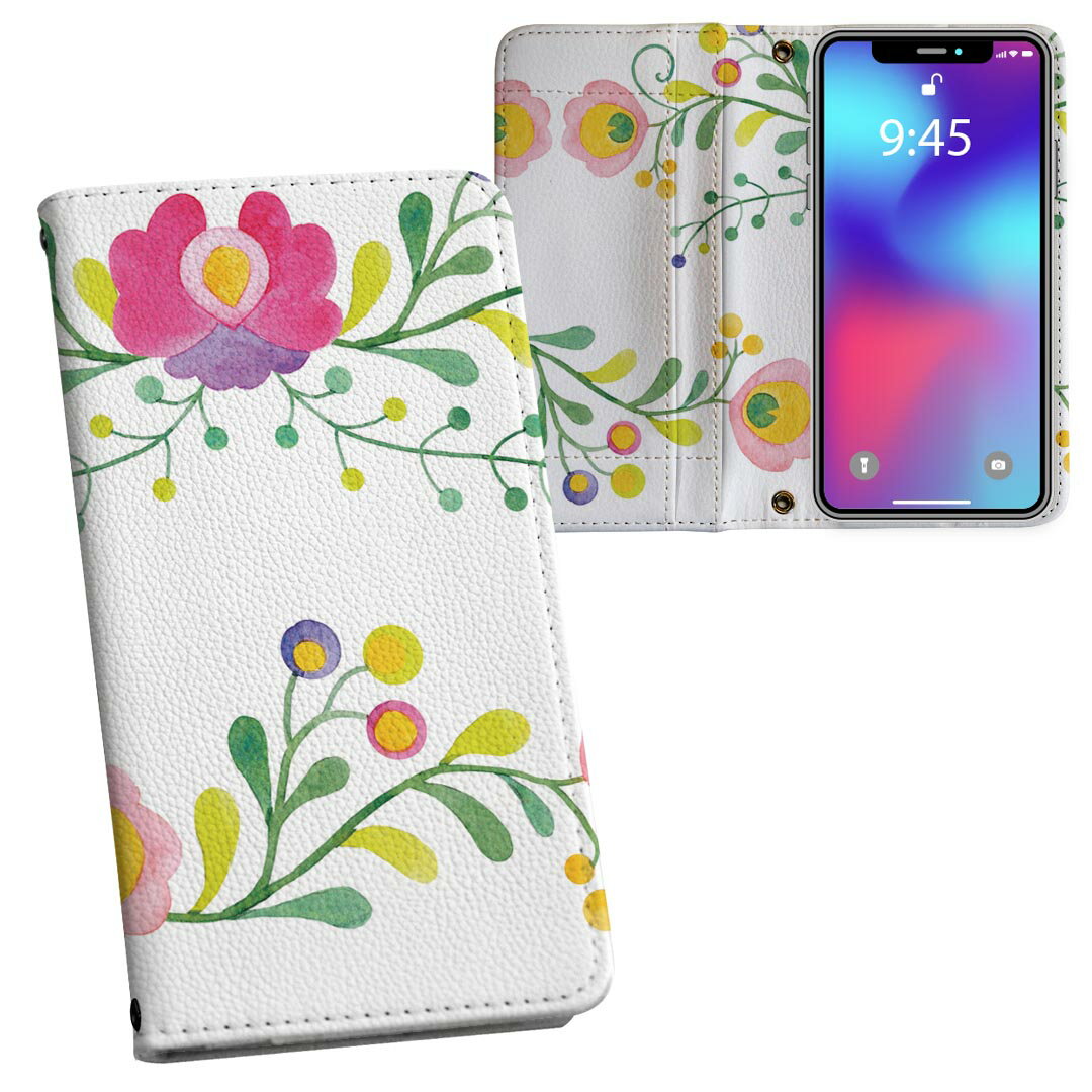 商品特徴・シームレスな両面フルデザイン、開いた時も内側のデザインが楽しめます・素材には高品質の人工革を貼った、しっかり厚みのあるタイプ・内側にはスマホを装着するケースが付属・機種専用のカメラホール仕様でケースを装着したままの撮影が可能・ワン...