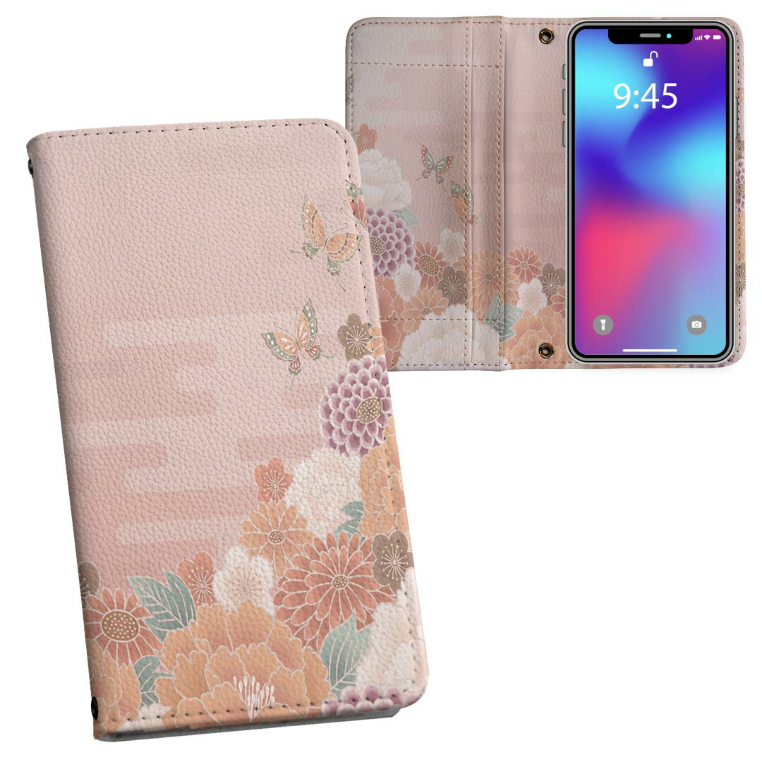 商品特徴・シームレスな両面フルデザイン、開いた時も内側のデザインが楽しめます・素材には高品質の人工革を貼った、しっかり厚みのあるタイプ・内側にはスマホを装着するケースが付属・機種専用のカメラホール仕様でケースを装着したままの撮影が可能・ワン...