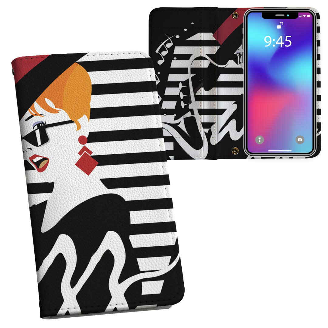 商品特徴・シームレスな両面フルデザイン、開いた時も内側のデザインが楽しめます・素材には高品質の人工革を貼った、しっかり厚みのあるタイプ・内側にはスマホを装着するケースが付属・機種専用のカメラホール仕様でケースを装着したままの撮影が可能・ワン...