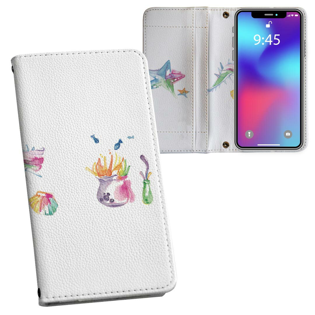 商品特徴・シームレスな両面フルデザイン、開いた時も内側のデザインが楽しめます・素材には高品質の人工革を貼った、しっかり厚みのあるタイプ・内側にはスマホを装着するケースが付属・機種専用のカメラホール仕様でケースを装着したままの撮影が可能・ワン...