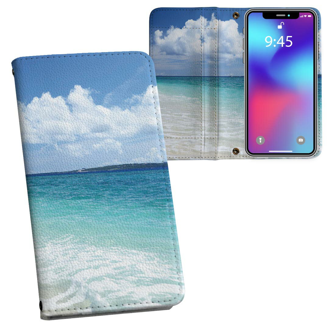 商品特徴・シームレスな両面フルデザイン、開いた時も内側のデザインが楽しめます・素材には高品質の人工革を貼った、しっかり厚みのあるタイプ・内側にはスマホを装着するケースが付属・機種専用のカメラホール仕様でケースを装着したままの撮影が可能・ワン...