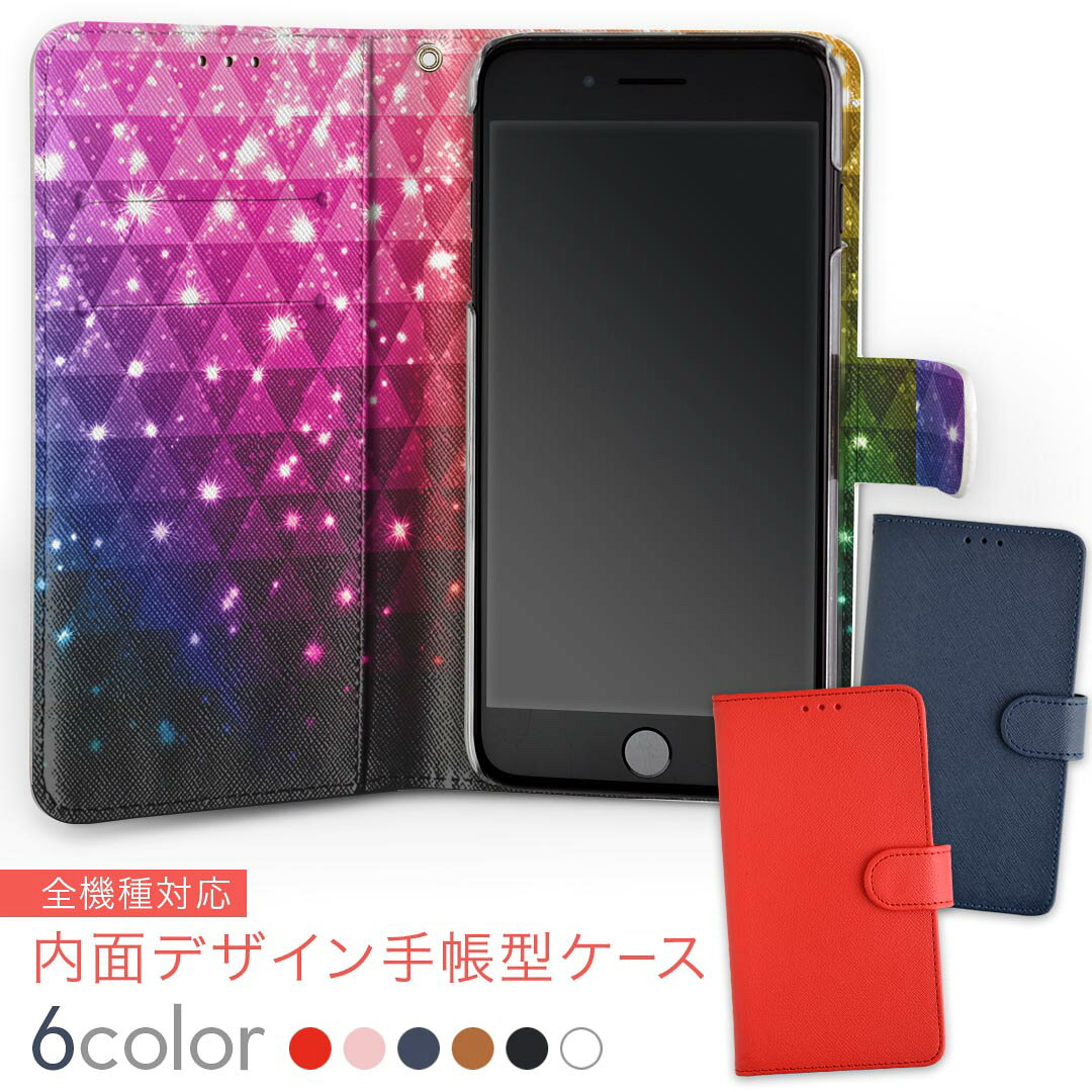商品特徴・シームレスな内側デザイン、開いた時にデザインが楽しめます・素材には高品質の人工革を貼った、しっかり厚みのあるタイプ・内側にはスマホを装着するケースが付属・機種専用のカメラホール仕様でケースを装着したままの撮影が可能・ワンセグや動画...