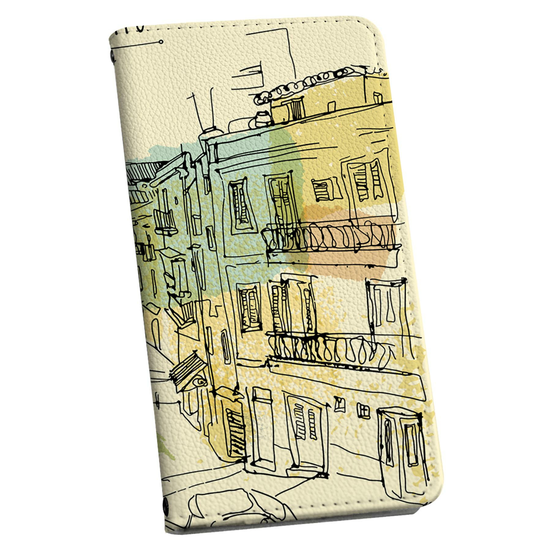 商品特徴・シームレスな全面デザイン（内側は落ち着いたオフホワイト）・外側は高品質の人工革を使用・内側にはスマホを装着するケースが付属・機種専用のカメラホール仕様でケースを装着したままの撮影が可能・ワンセグや動画の視聴に便利な横置きスタンド機...