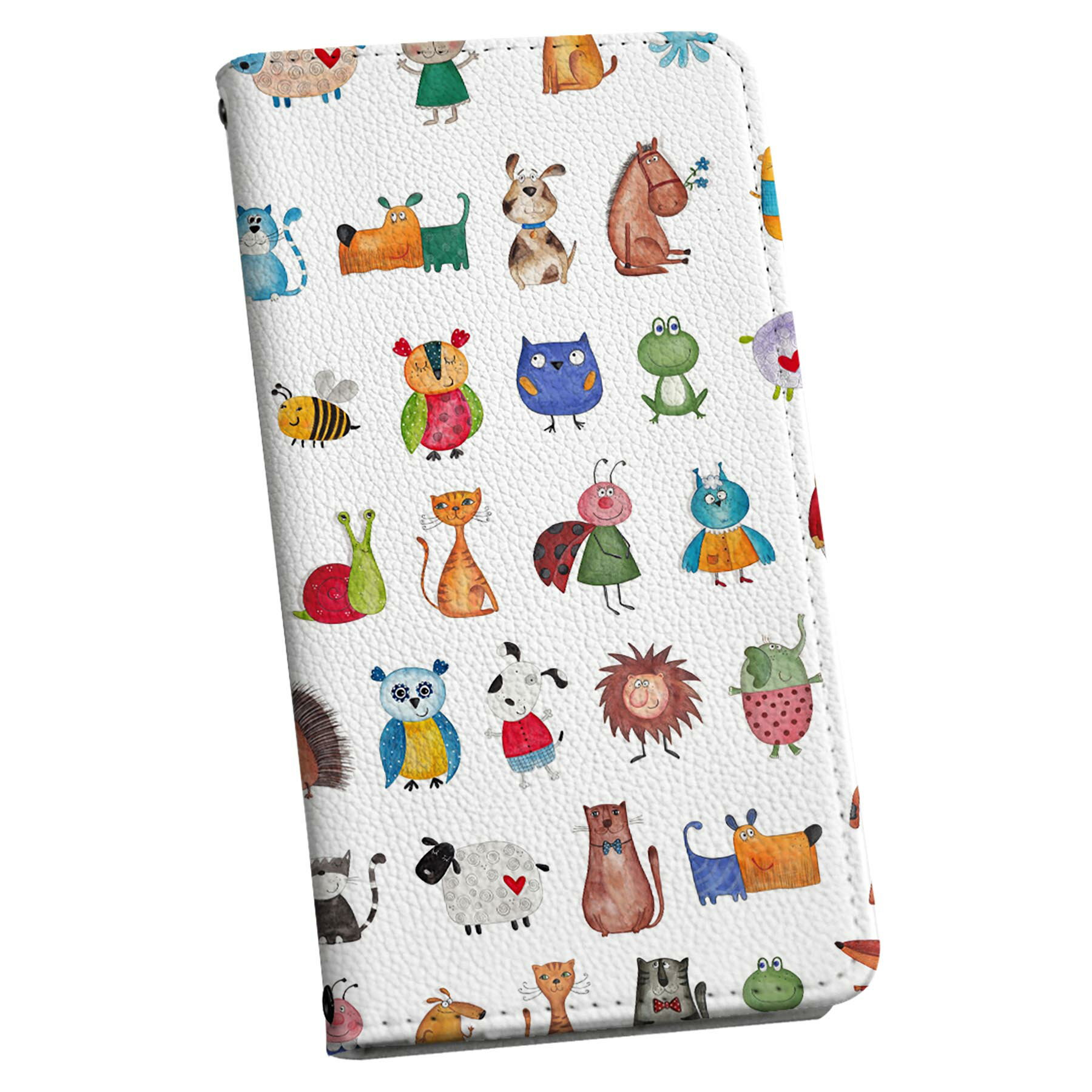 商品特徴・シームレスな全面デザイン（内側は落ち着いたオフホワイト）・外側は高品質の人工革を使用・内側にはスマホを装着するケースが付属・機種専用のカメラホール仕様でケースを装着したままの撮影が可能・ワンセグや動画の視聴に便利な横置きスタンド機...