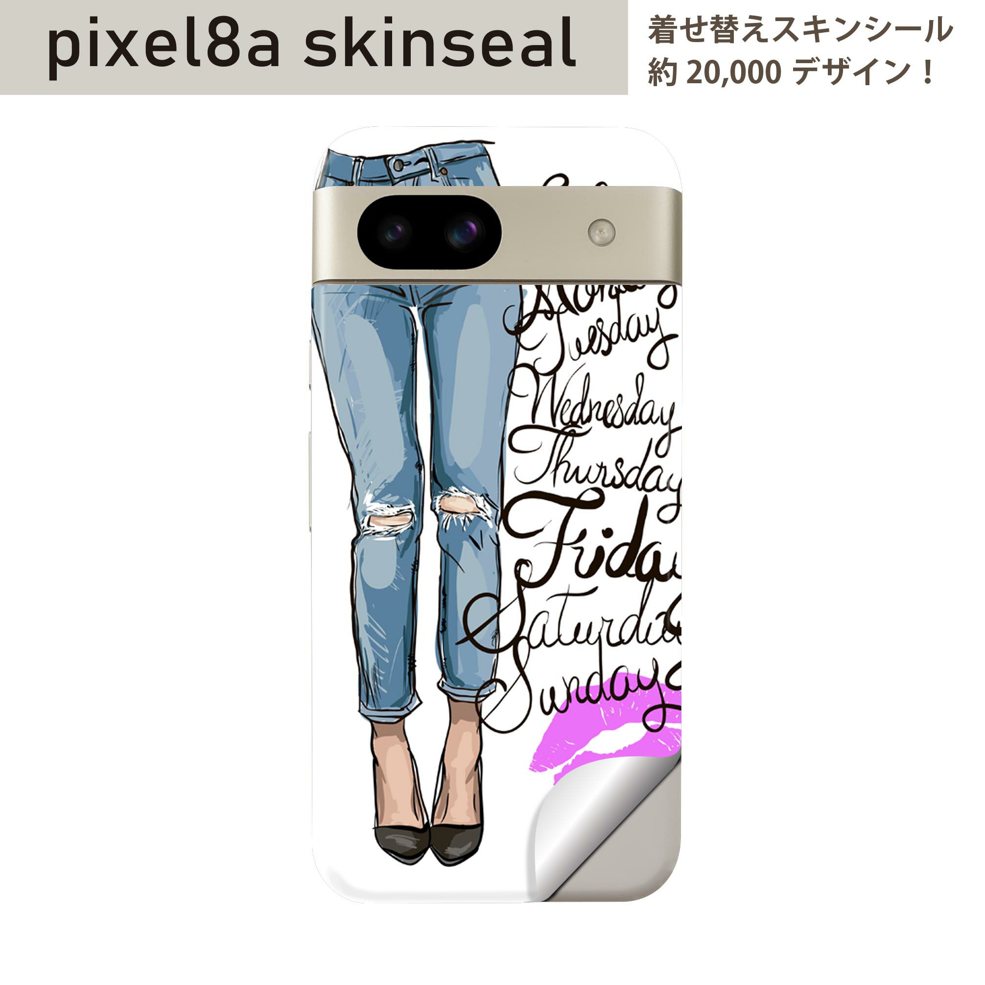 商品特徴・貼るだけでおしゃれに簡単着せ替え、スマホ用デザインスキンシール！・高精細プリントで写真と遜色のない仕上がり！半光沢シートはしっとりツヤのある表現力！・ちょっとしたすり傷からスマホを保護！・「裸で持つ派」の人にはもちろん、シールの上...