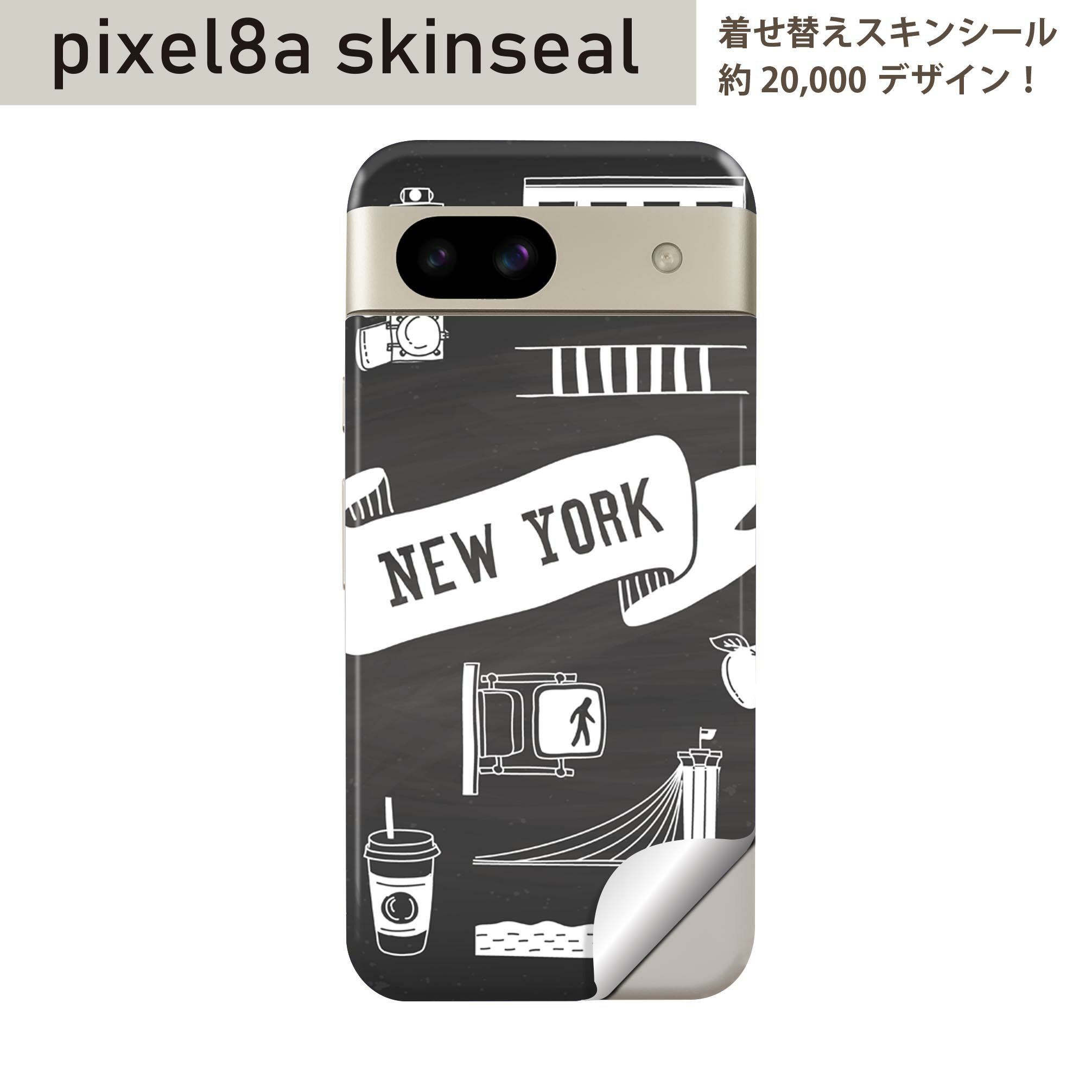 商品特徴・貼るだけでおしゃれに簡単着せ替え、スマホ用デザインスキンシール！・高精細プリントで写真と遜色のない仕上がり！半光沢シートはしっとりツヤのある表現力！・ちょっとしたすり傷からスマホを保護！・「裸で持つ派」の人にはもちろん、シールの上...