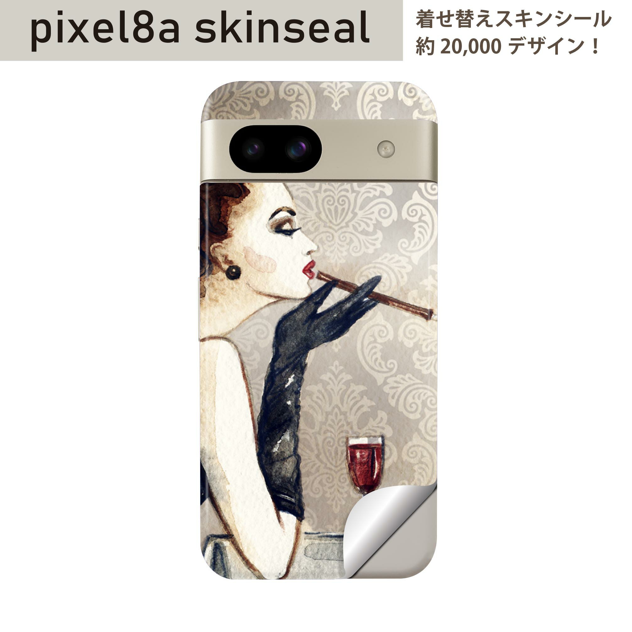 商品特徴・貼るだけでおしゃれに簡単着せ替え、スマホ用デザインスキンシール！・高精細プリントで写真と遜色のない仕上がり！半光沢シートはしっとりツヤのある表現力！・ちょっとしたすり傷からスマホを保護！・「裸で持つ派」の人にはもちろん、シールの上...