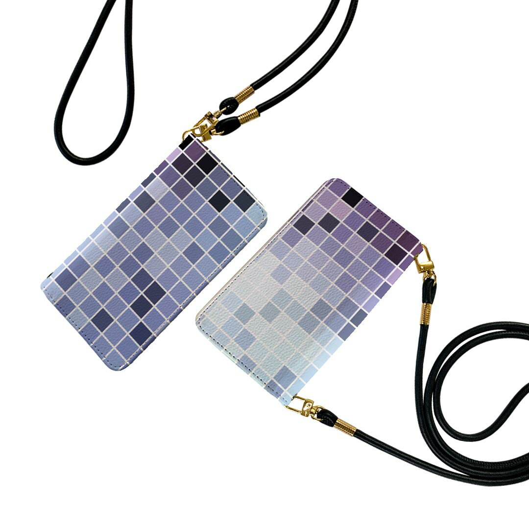 商品特徴・ショルダー付き手帳型スマホケース・シームレスな全面デザイン（内側は落ち着いたオフホワイト）・外側は高品質の人工革を使用・内側にはスマホを装着するケースが付属・機種専用のカメラホール仕様でケースを装着したままの撮影が可能・ワンセグや...