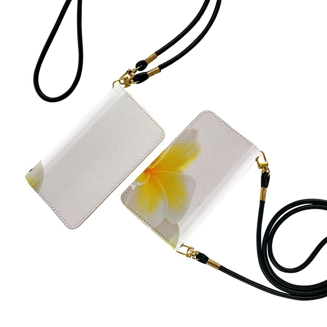 商品特徴・ショルダー付き手帳型スマホケース・シームレスな全面デザイン（内側は落ち着いたオフホワイト）・外側は高品質の人工革を使用・内側にはスマホを装着するケースが付属・機種専用のカメラホール仕様でケースを装着したままの撮影が可能・ワンセグや...