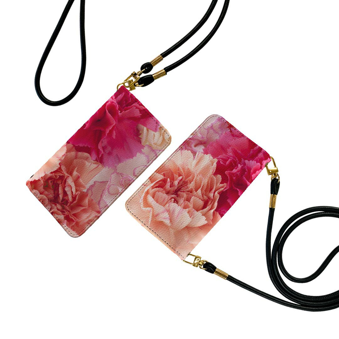 商品特徴・ショルダー付き手帳型スマホケース・シームレスな全面デザイン（内側は落ち着いたオフホワイト）・外側は高品質の人工革を使用・内側にはスマホを装着するケースが付属・機種専用のカメラホール仕様でケースを装着したままの撮影が可能・ワンセグや...