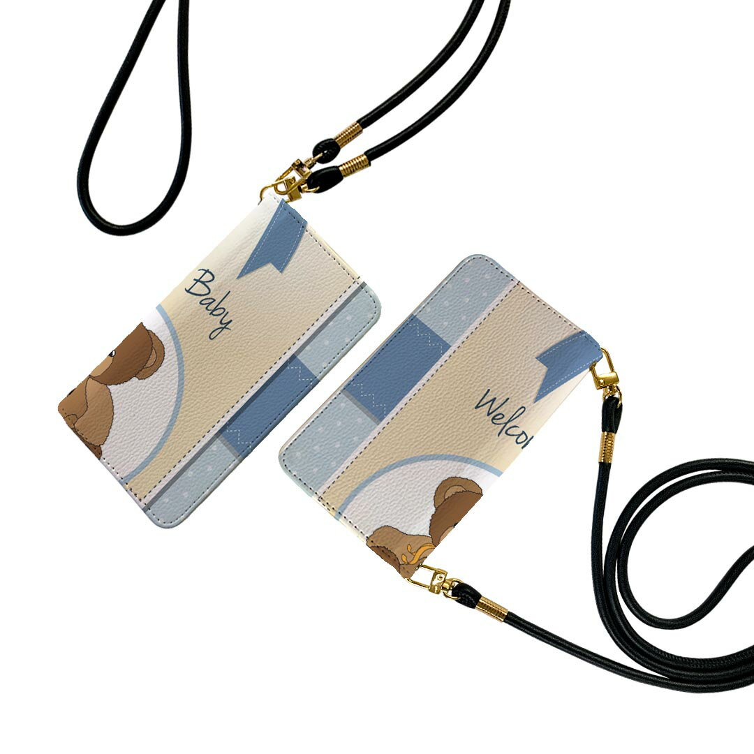 商品特徴・ショルダー付き手帳型スマホケース・シームレスな全面デザイン（内側は落ち着いたオフホワイト）・外側は高品質の人工革を使用・内側にはスマホを装着するケースが付属・機種専用のカメラホール仕様でケースを装着したままの撮影が可能・ワンセグや...