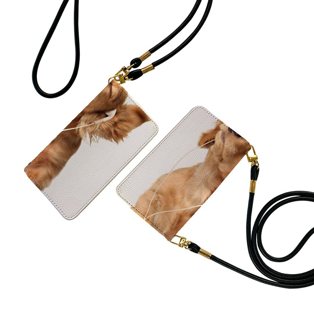 商品特徴・ショルダー付き手帳型スマホケース・シームレスな全面デザイン（内側は落ち着いたオフホワイト）・外側は高品質の人工革を使用・内側にはスマホを装着するケースが付属・機種専用のカメラホール仕様でケースを装着したままの撮影が可能・ワンセグや...