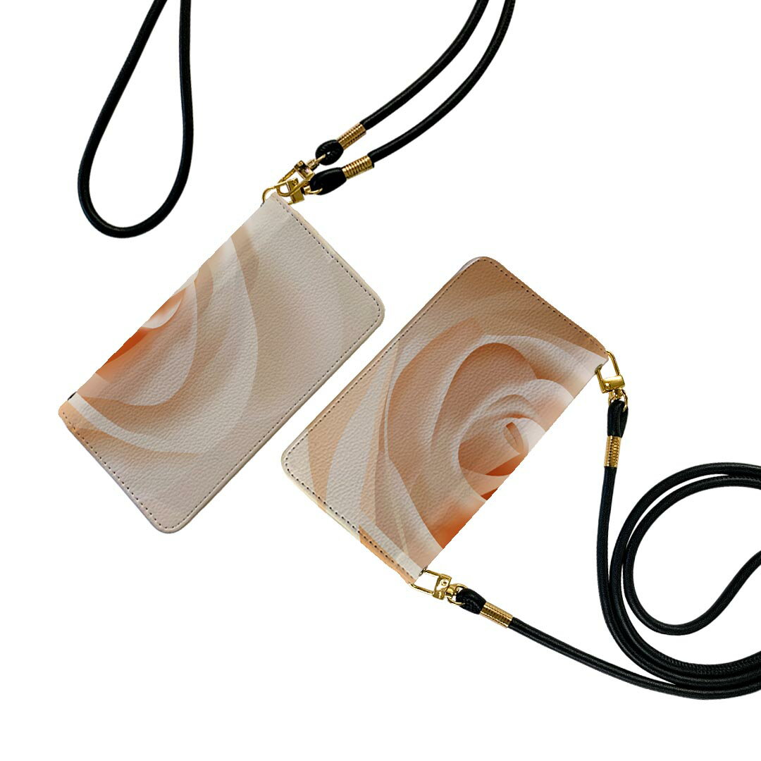 商品特徴・ショルダー付き手帳型スマホケース・シームレスな全面デザイン（内側は落ち着いたオフホワイト）・外側は高品質の人工革を使用・内側にはスマホを装着するケースが付属・機種専用のカメラホール仕様でケースを装着したままの撮影が可能・ワンセグや...