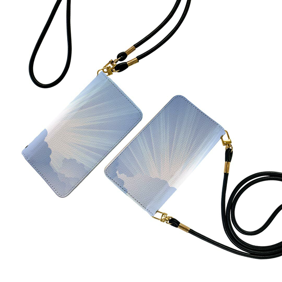 商品特徴・ショルダー付き手帳型スマホケース・シームレスな全面デザイン（内側は落ち着いたオフホワイト）・外側は高品質の人工革を使用・内側にはスマホを装着するケースが付属・機種専用のカメラホール仕様でケースを装着したままの撮影が可能・ワンセグや...