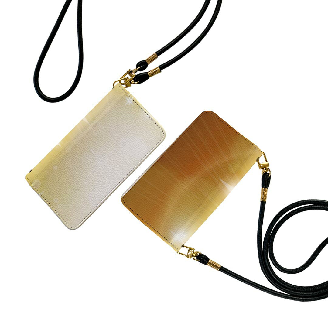 商品特徴・ショルダー付き手帳型スマホケース・シームレスな全面デザイン（内側は落ち着いたオフホワイト）・外側は高品質の人工革を使用・内側にはスマホを装着するケースが付属・機種専用のカメラホール仕様でケースを装着したままの撮影が可能・ワンセグや...