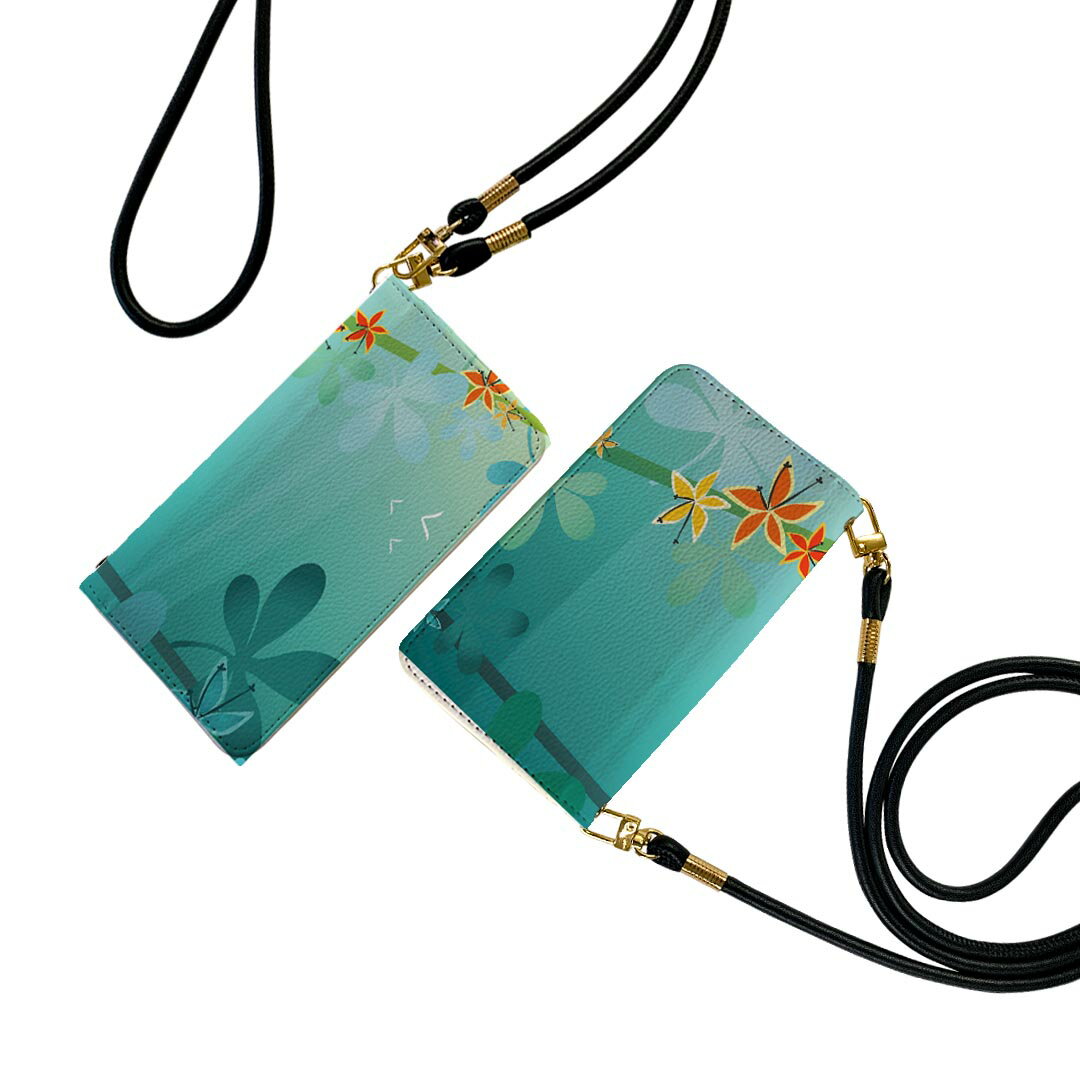 商品特徴・ショルダー付き手帳型スマホケース・シームレスな全面デザイン（内側は落ち着いたオフホワイト）・外側は高品質の人工革を使用・内側にはスマホを装着するケースが付属・機種専用のカメラホール仕様でケースを装着したままの撮影が可能・ワンセグや...